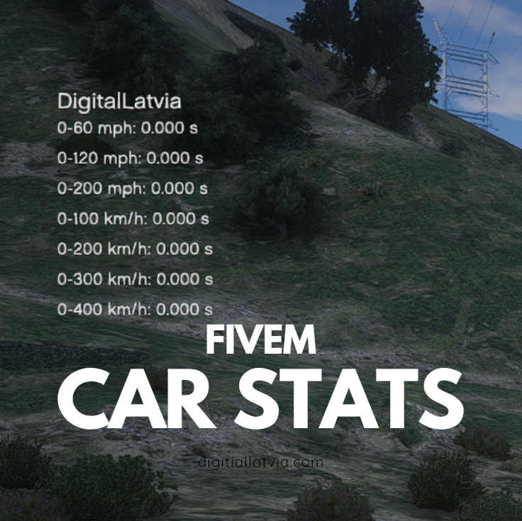 FiveM Car Stats Script [Standalone] – DigitalLatvia