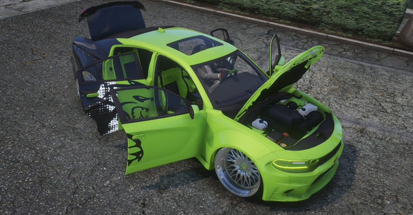 FiveM Dodge Charger Hellcat Widebody Donk | Debadged | Template | GTA 5 ...