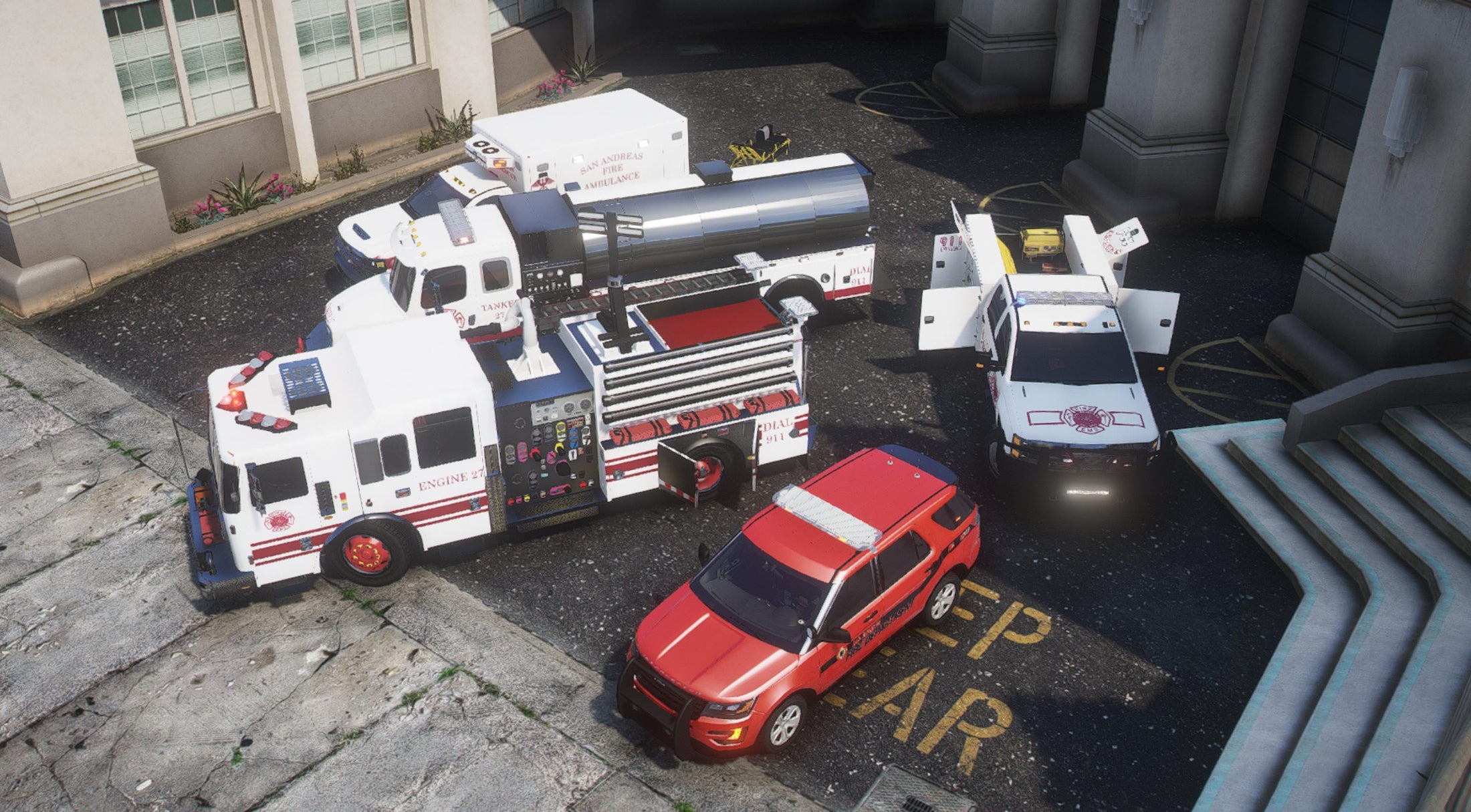 FiveM FIRE Debadged Car Pack | 5 Vehicles | Templates | GTA 5 ...