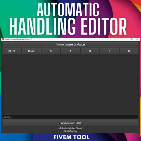 FiveM Automatic Handling Editor Tool – DigitalLatvia