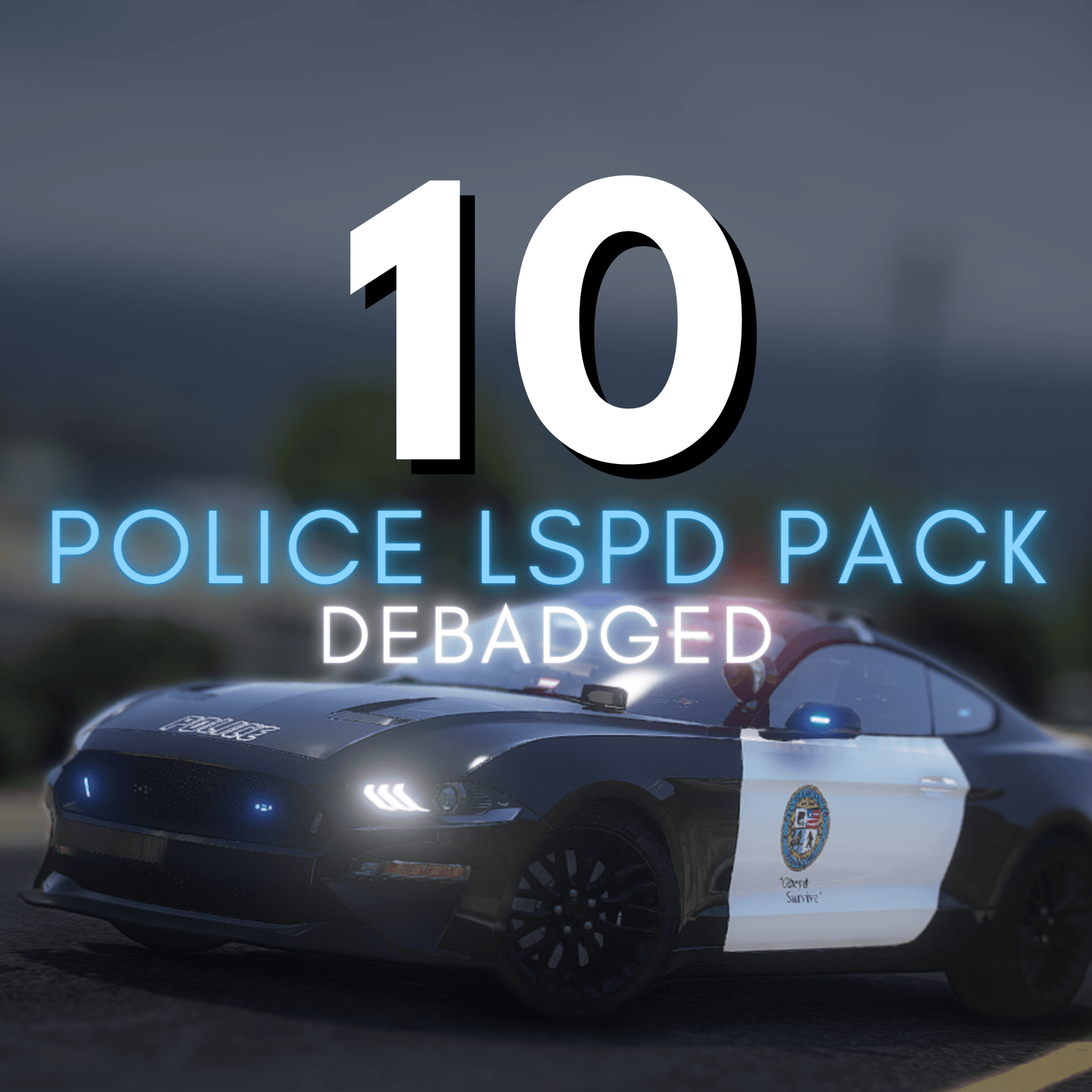 FiveM Debadged Police LSPD Pack | 10 Vehicles | GTA 5– DigitalLatvia