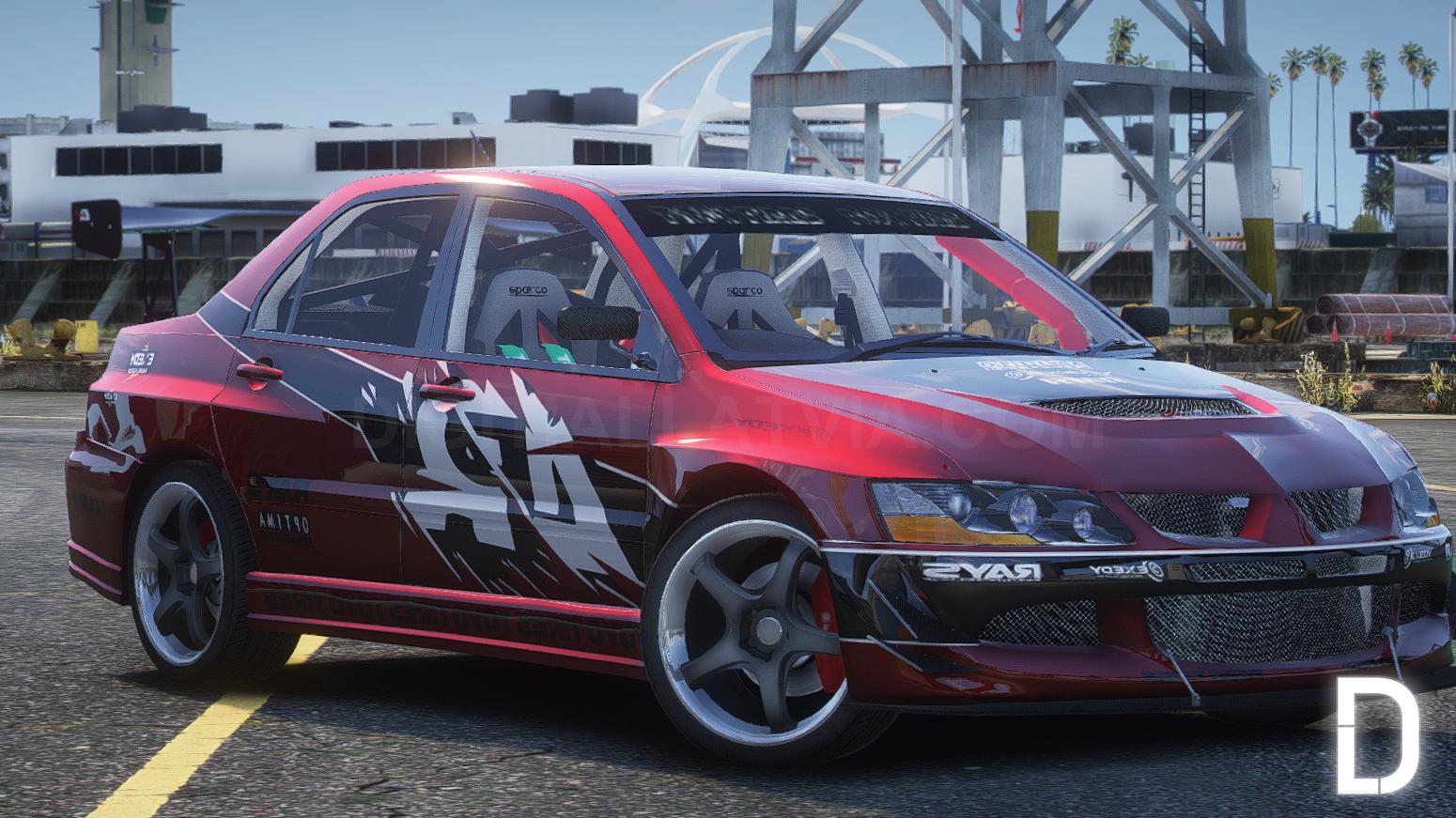FiveM Mitsubishi Lancer Evolution IX 2006 FNF Tokyo Drift | Debadged ...