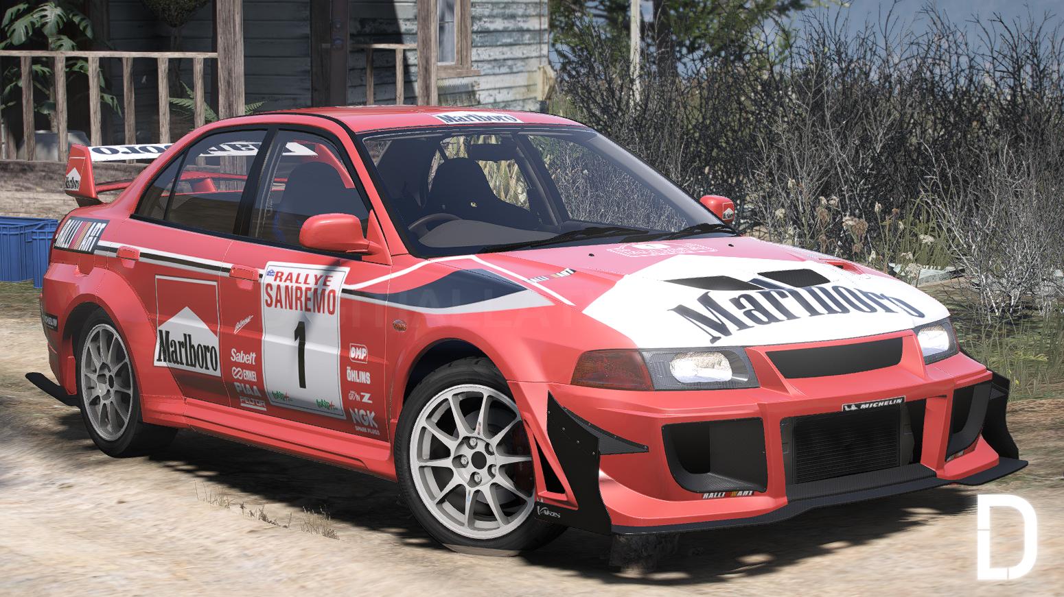 FiveM Mitsubishi Lancer Evolution VI | Debadged | Tuning | Template ...