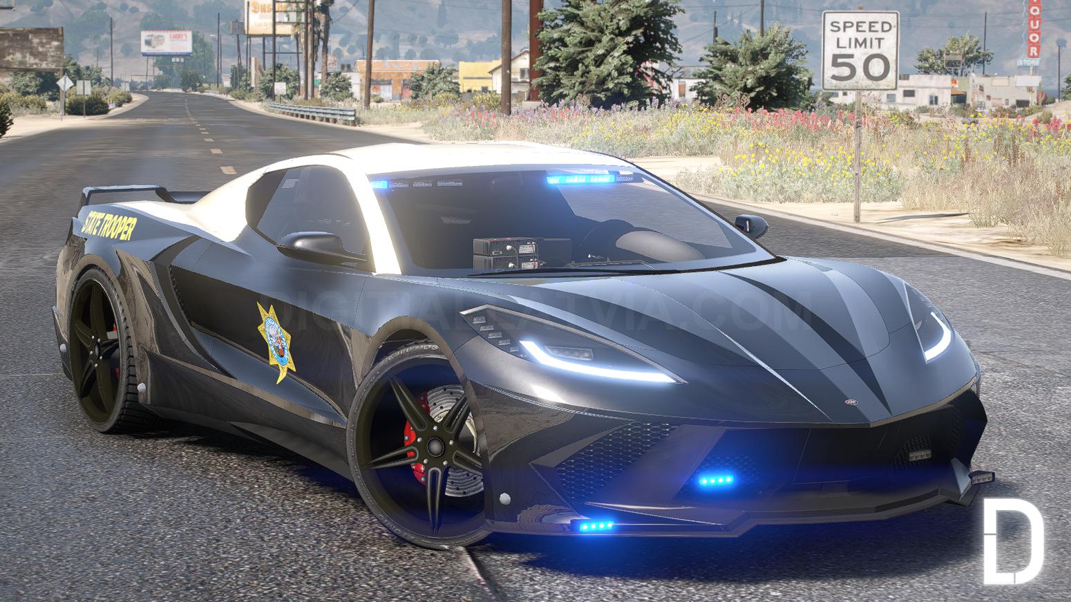 FiveM Invetero Coquette D10 Custom Police | Tuning | Custom Sound ...