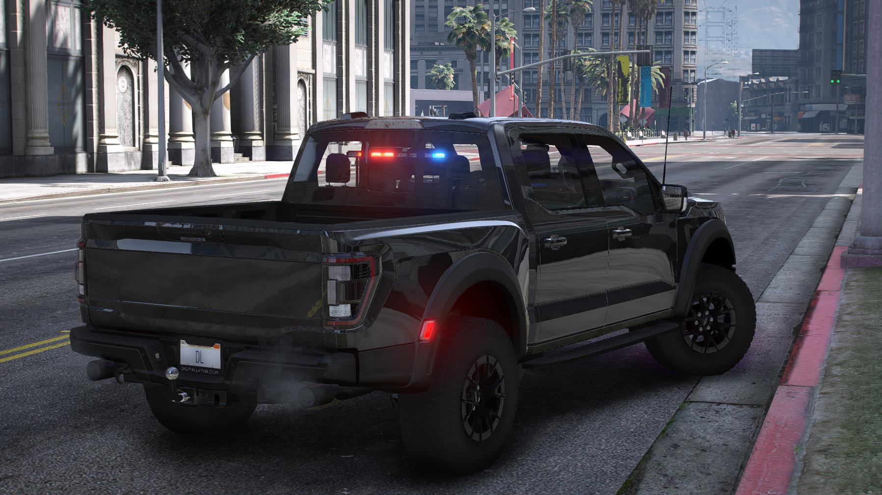 Game Ford F-150 Raptor R 2023 Unmarked Police | Debadged | Template ...