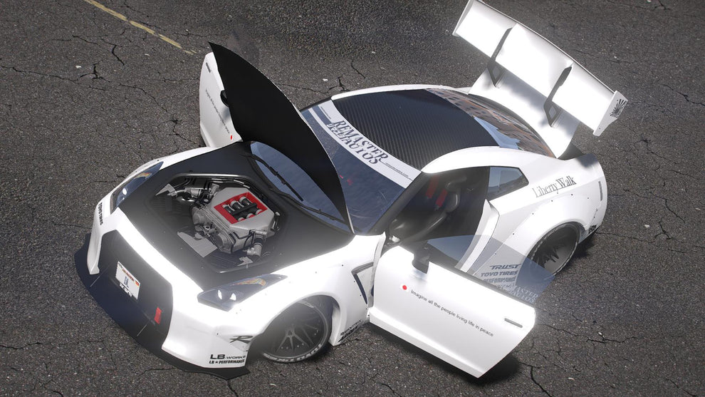 FiveM Nissan GT-R R35 Liberty Walk | Debadged | Tuning | Template | GTA ...