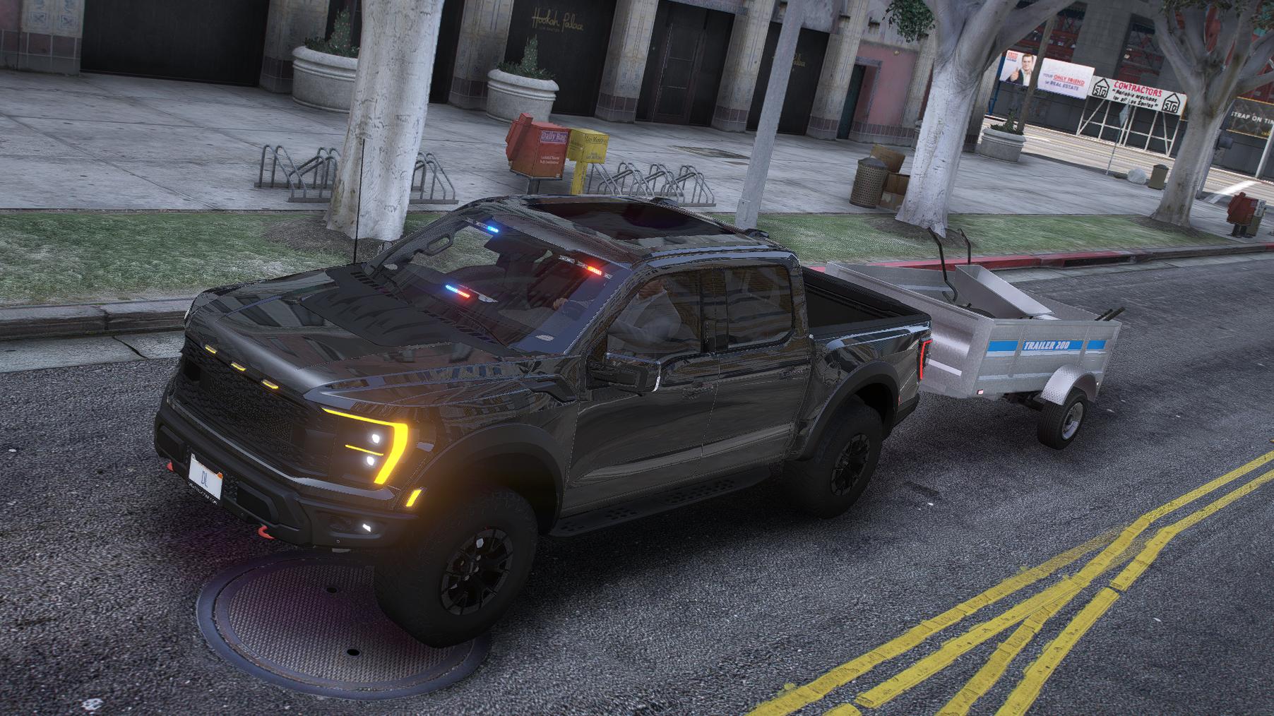 Game Ford F-150 Raptor R 2023 Unmarked Police | Debadged | Template ...