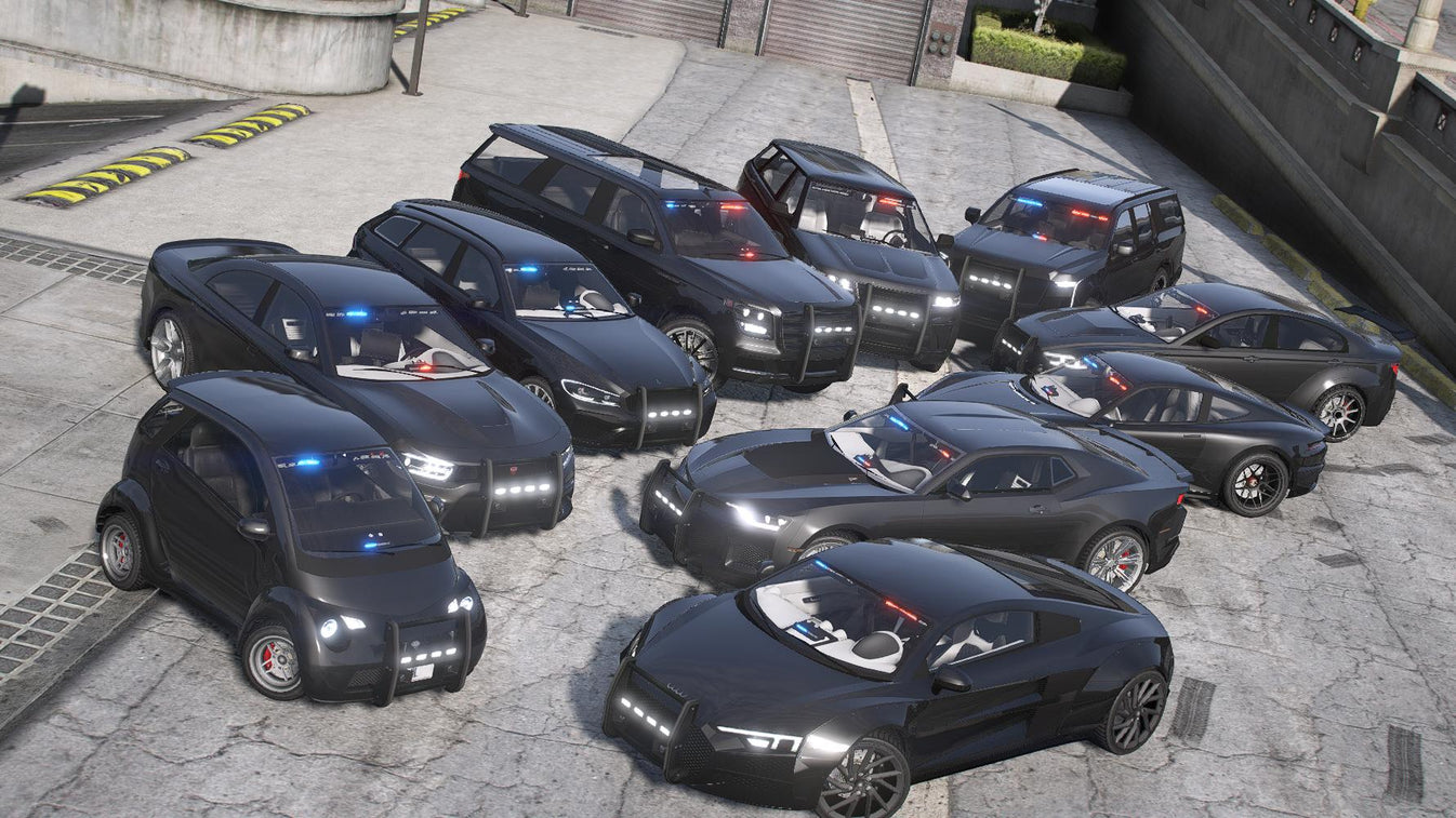 FiveM Police Vanilla Unmarked Pack | 10 Vehicles | Callsigns ...