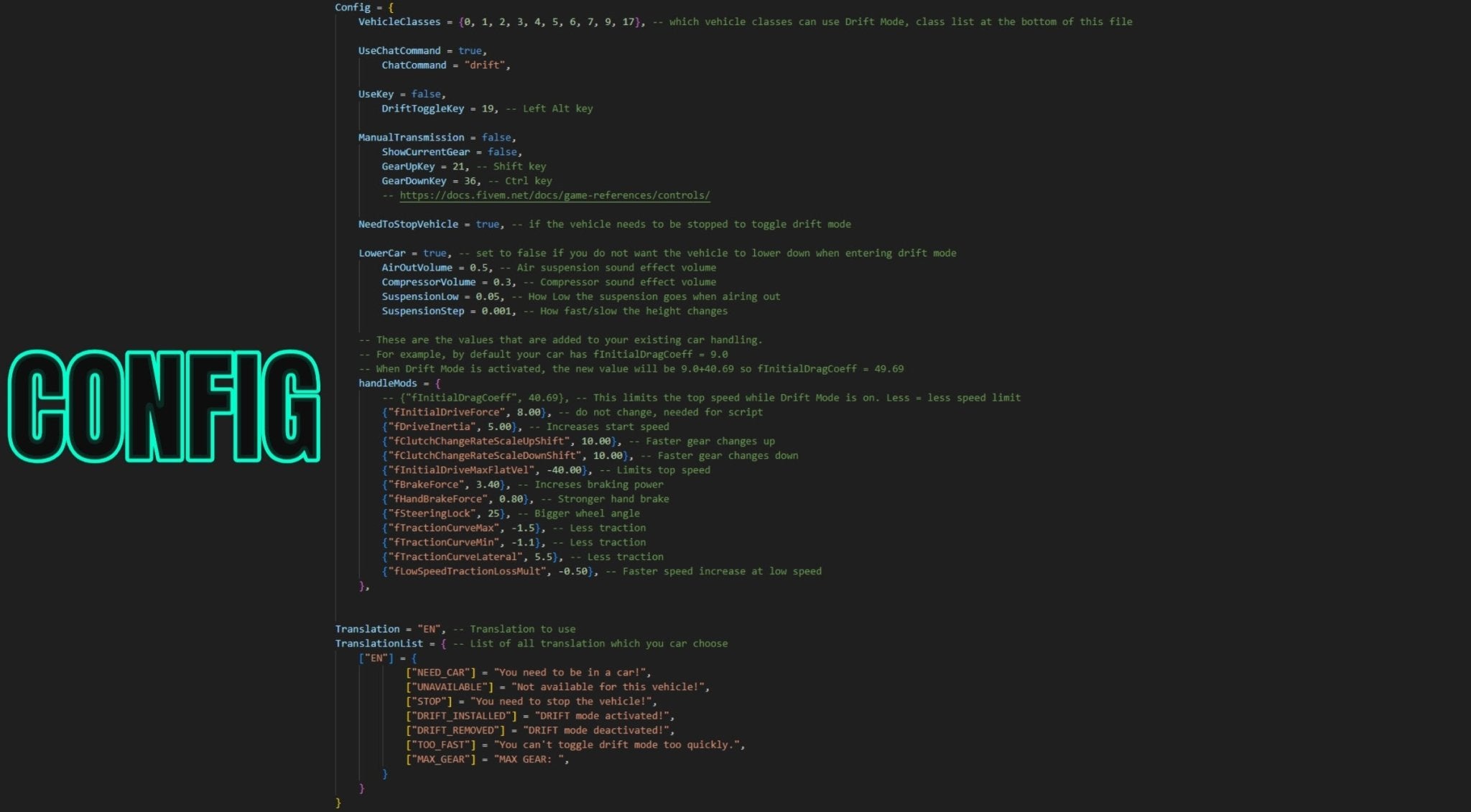 FiveM Drift Toggle Script [Standalone] – DigitalLatvia