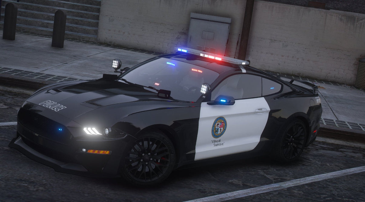 FiveM Ford Mustang LSPD | Debadged | Template | GTA 5– DigitalLatvia