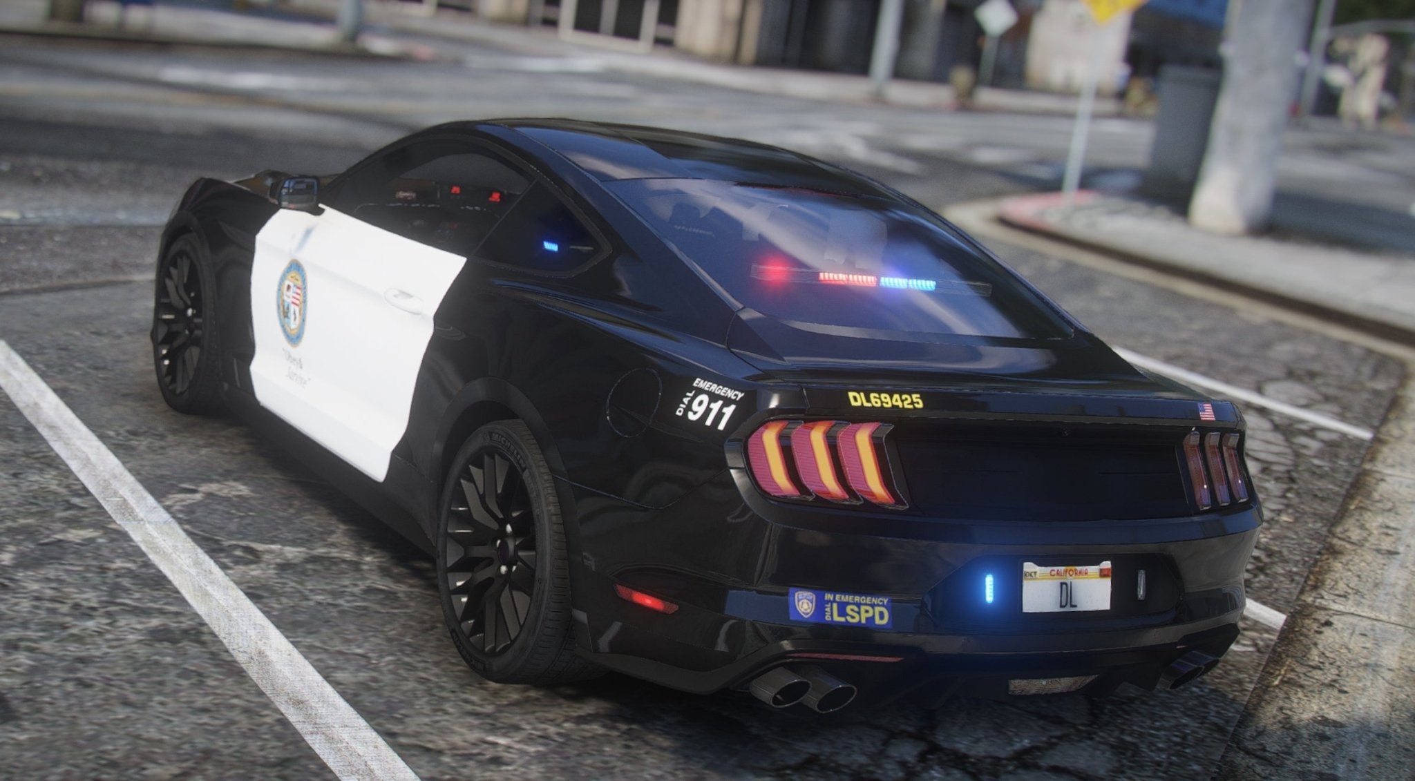 FiveM Ford Mustang LSPD | Debadged | Template | GTA 5– DigitalLatvia