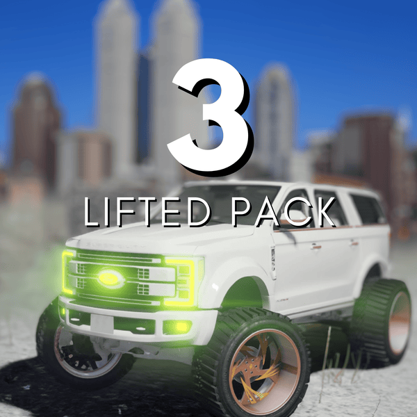 FiveM Lifted Car Pack | 3 Cars – DigitalLatvia
