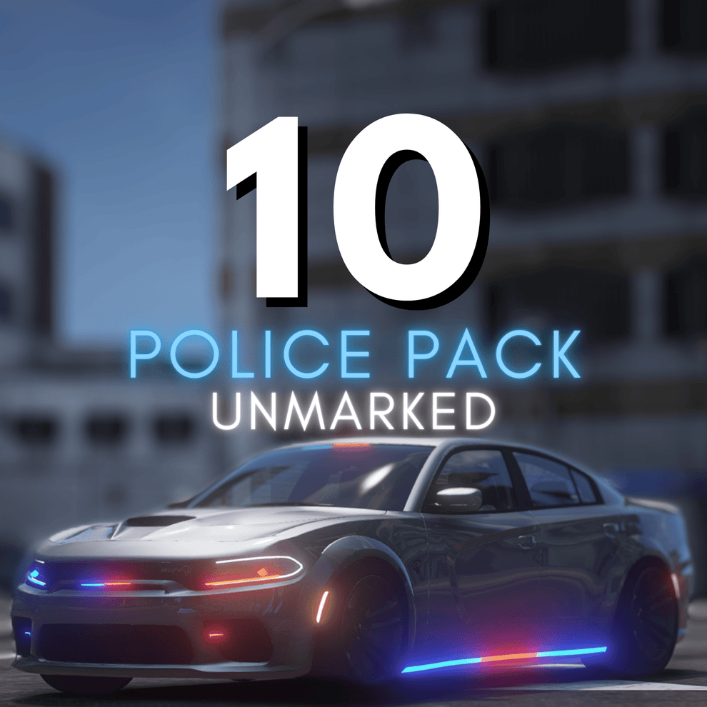 FiveM Police Unmarked Car Pack | 10 Vehicles – DigitalLatvia