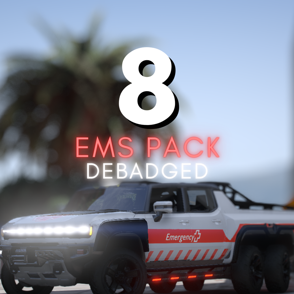 FiveM EMS Debadged Car Pack | 8 Vehicles | Templates | GTA 5– DigitalLatvia