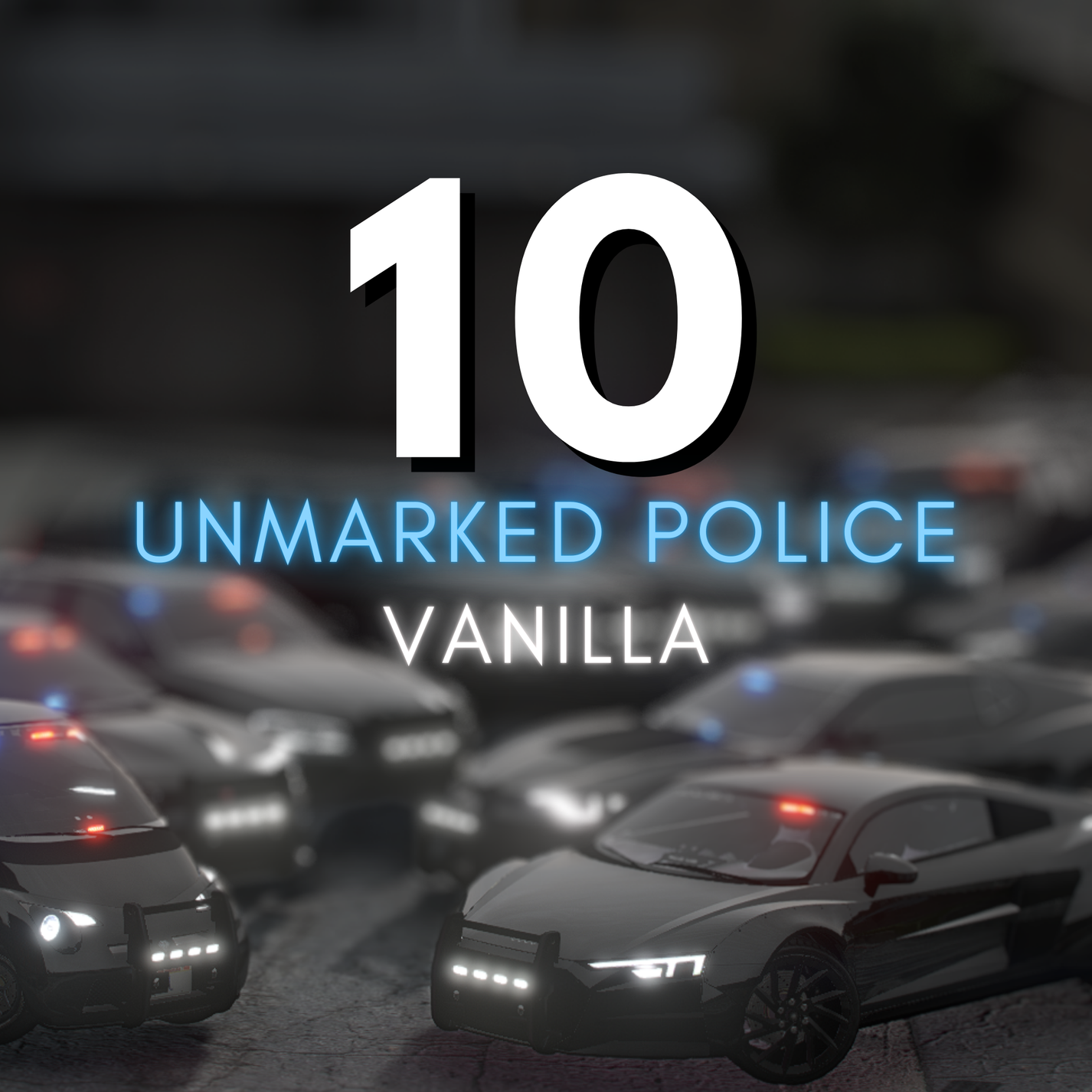 FiveM Police Vanilla Unmarked Pack | 10 Vehicles | Callsigns ...