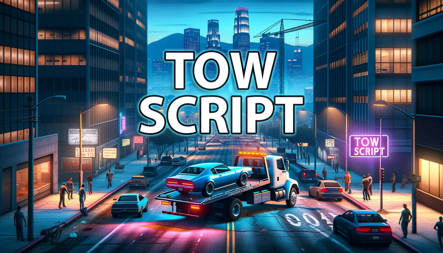 FiveM Tow Car Script [Standalone, ESX, QB] | Winch | Towing | Attach ...